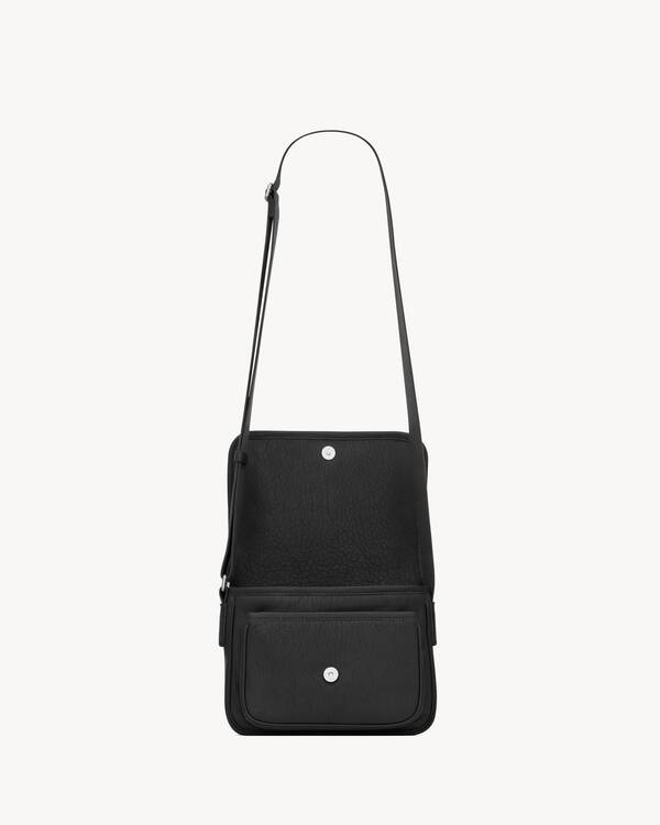 NIKI small messenger in grained lambskin in Black | Saint Laurent | YSL ...