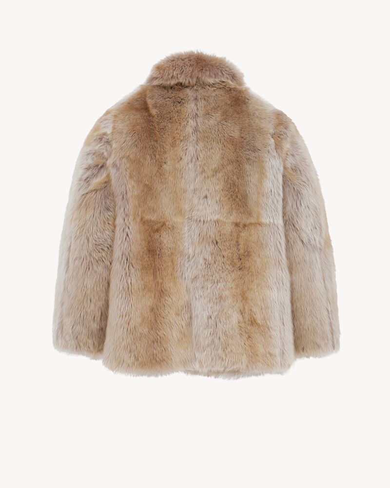 Coat in shearling | Saint Laurent | YSL.com