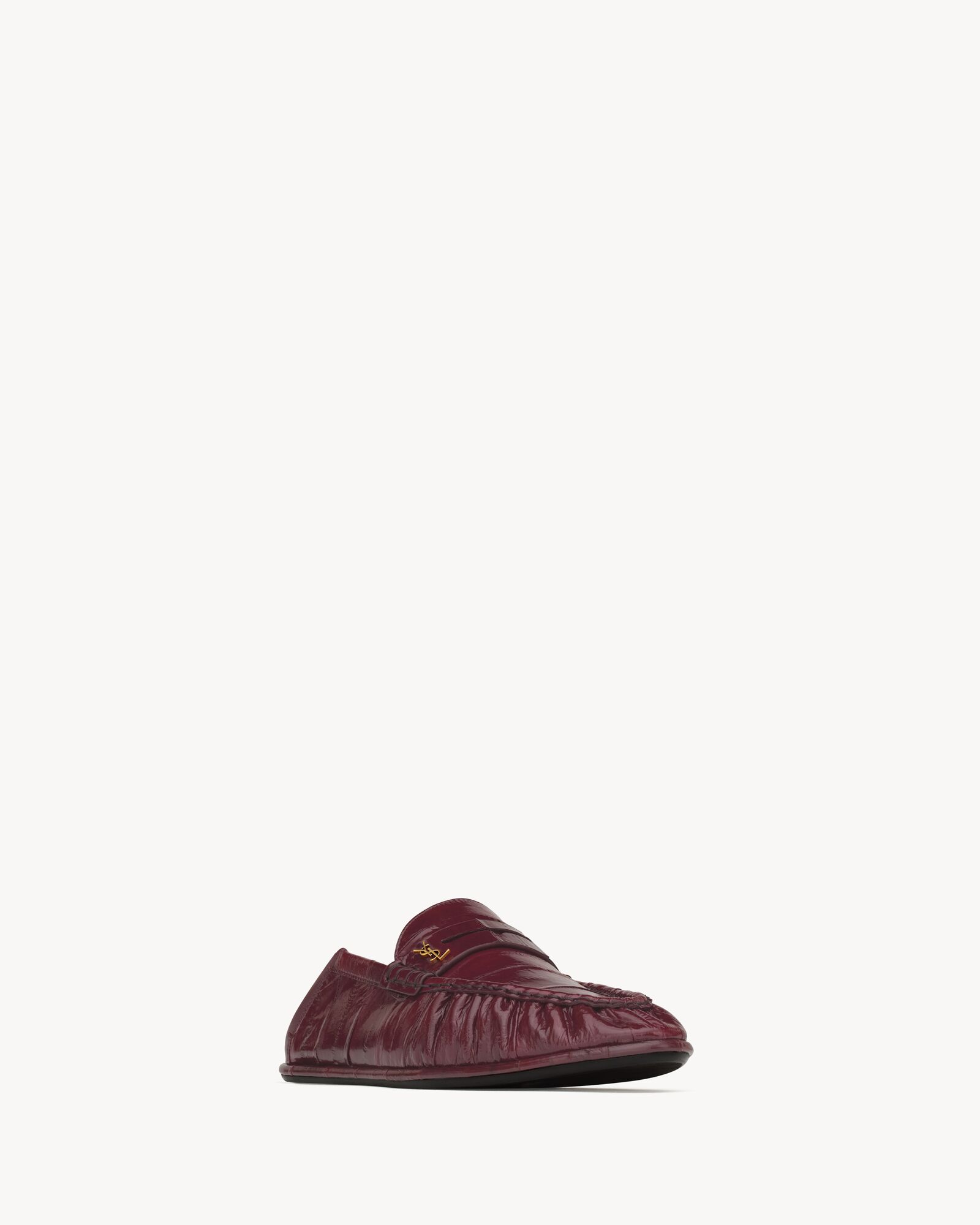 LE LOAFER foldable in patent eel in Red | Saint Laurent | YSL EN-US