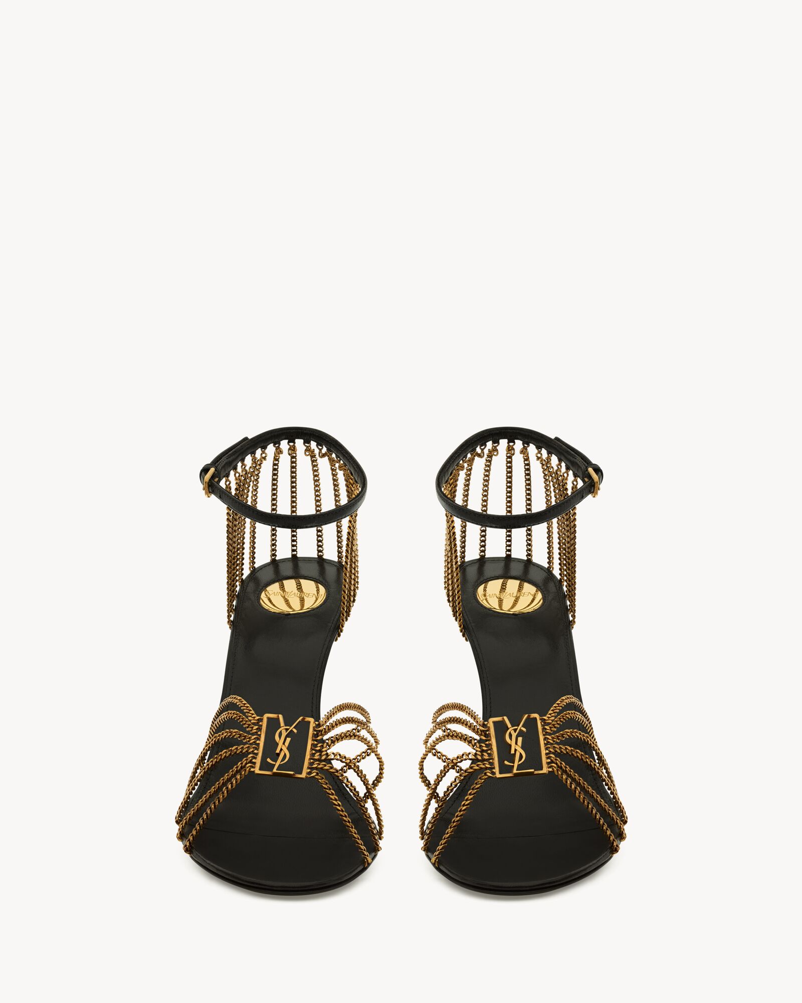 BABYLONE sandals in smooth leather and metal | Saint Laurent | YSL US
