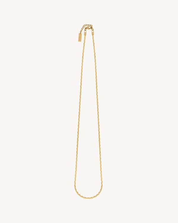 cobra-chain necklace in metal | Saint Laurent | YSL US