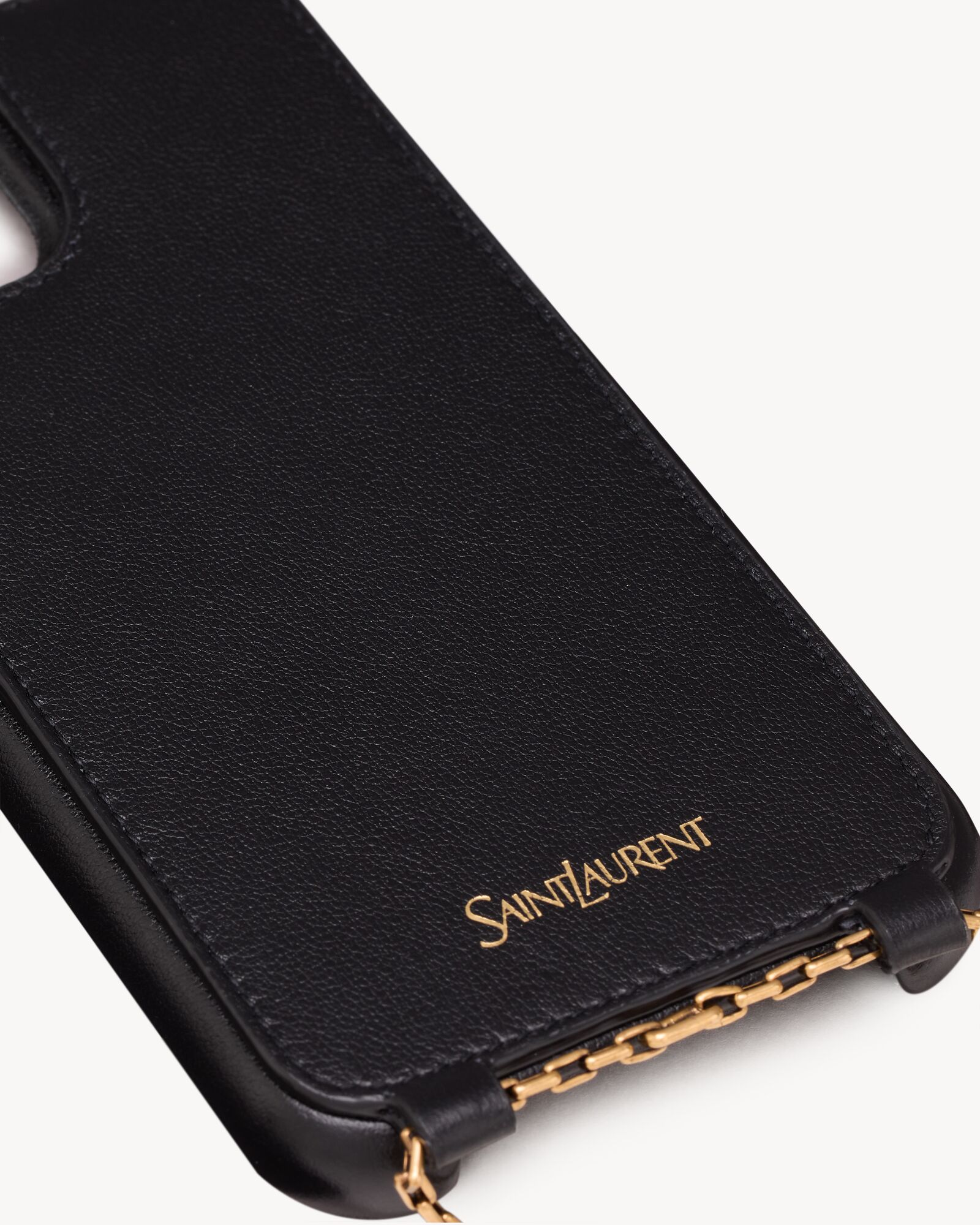 IPHONE 15 CASE IN LEATHER | Saint Laurent | YSL US