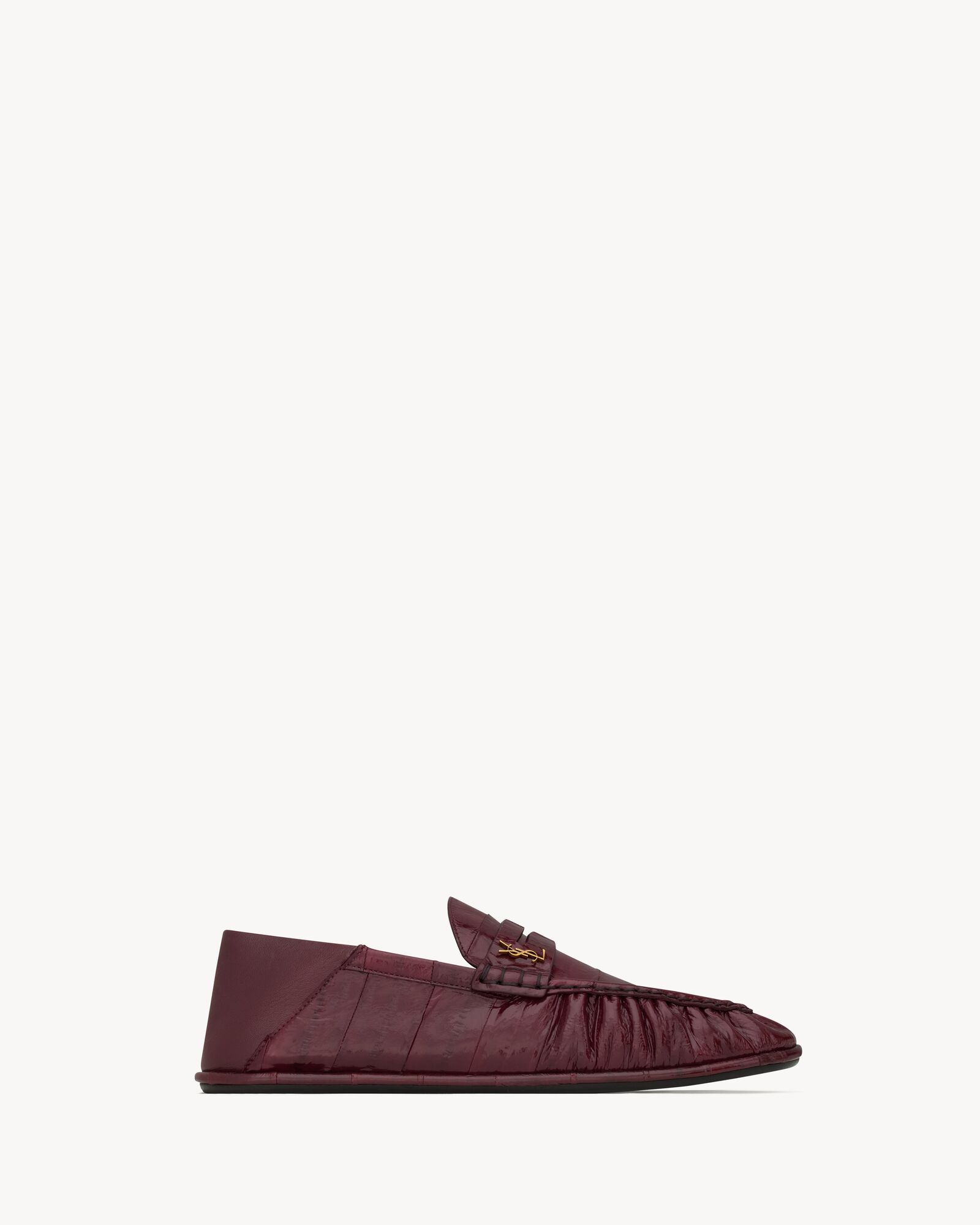 LE LOAFER foldable in patent eel in Red | Saint Laurent | YSL EN-US