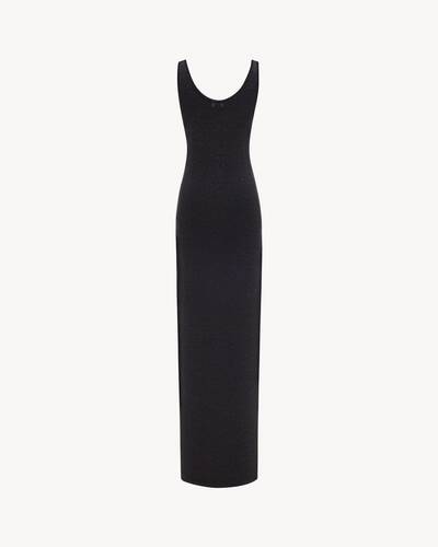 Long dress in lurex knit | Saint Laurent | YSL.com