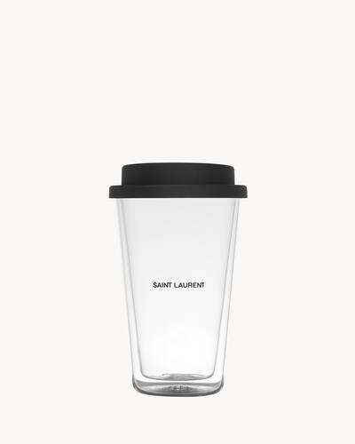 COFFEE MUG IN GLASS | Saint Laurent | YSL.com