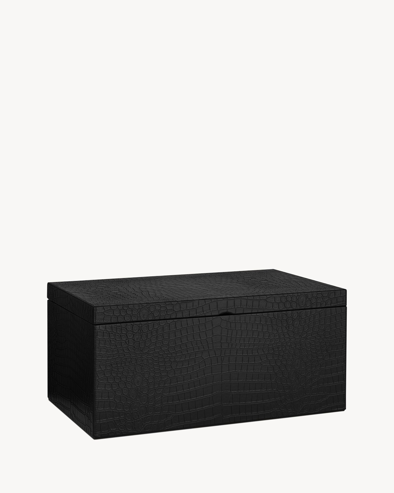 Large CROCODILE-EMBOSSED leather box | Saint Laurent | YSL US