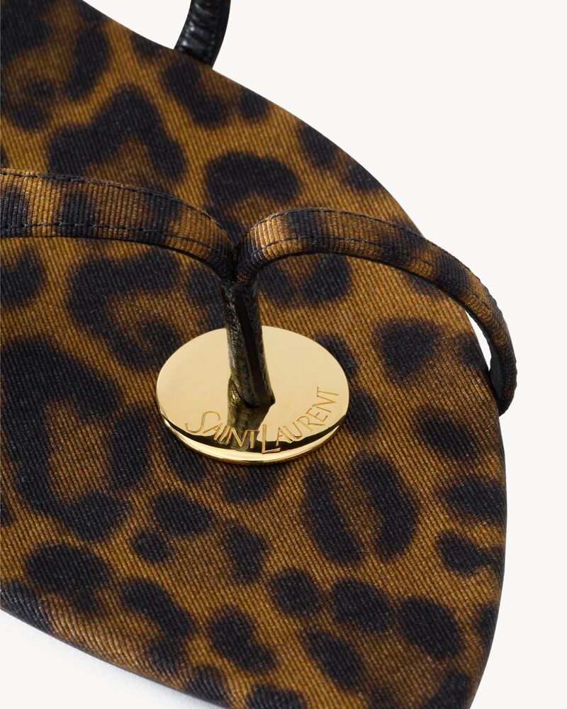 TANGER slides in leopard grosgrain | Saint Laurent | YSL.com