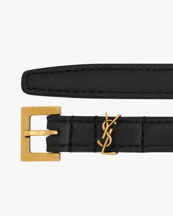 CASSANDRE extra thin belt in smooth leather | Saint Laurent | YSL US