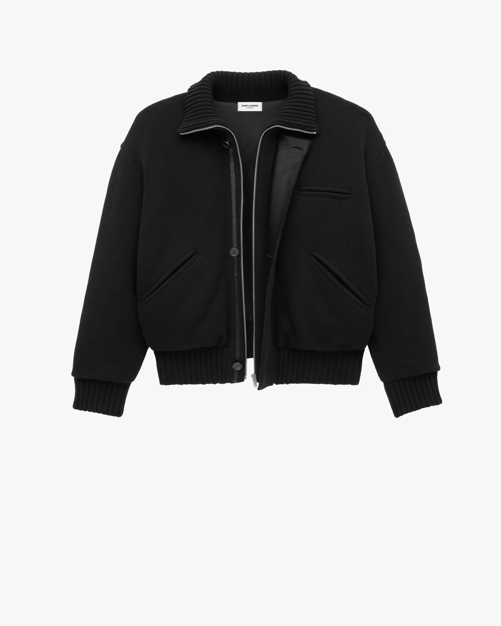 cardigan jacket in wool | Saint Laurent | YSL US
