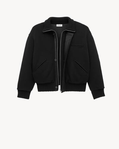 cardigan jacket in wool | Saint Laurent | YSL US