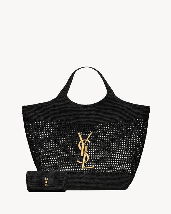 ICARE in raffia | Saint Laurent | YSL US