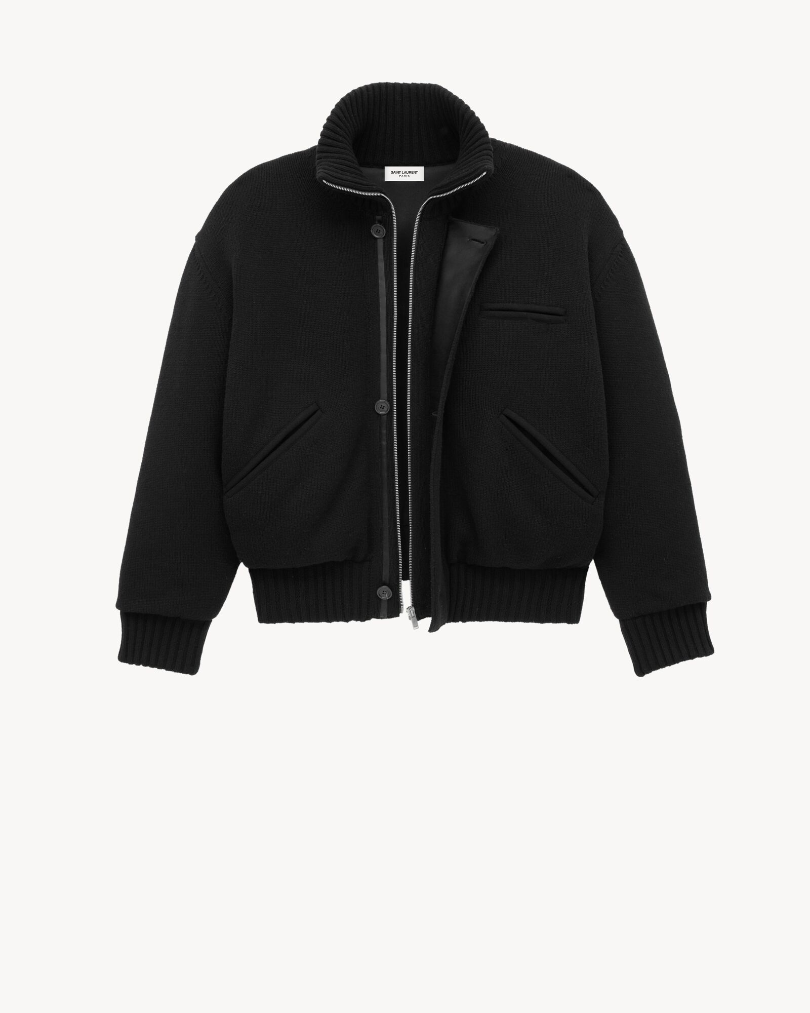 cardigan jacket in wool | Saint Laurent | YSL US