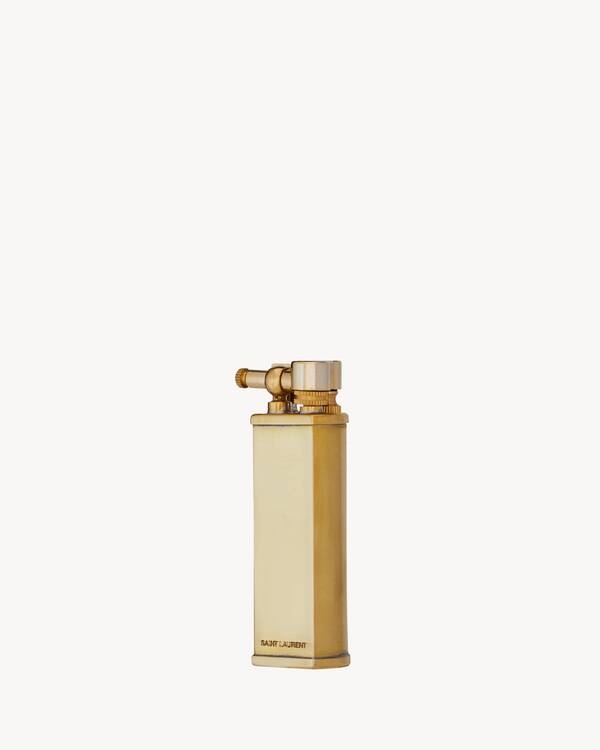 Tsubota Pearl Vintage Lighter in brass | Saint Laurent | YSL US