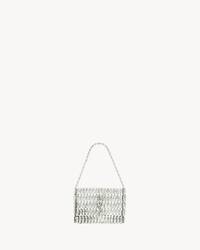 Micro EVENING bag in crystals in Silver | Saint Laurent | YSL EN-US
