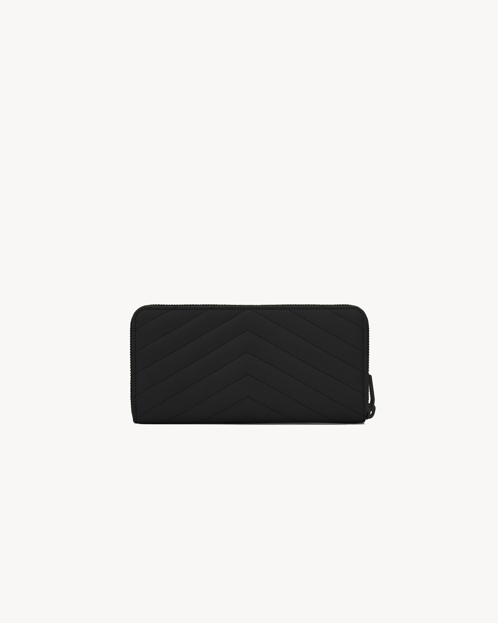 CASSANDRE MATELASSÉ ZIP AROUND WALLET IN GRAIN DE POUDRE LEATHER ...