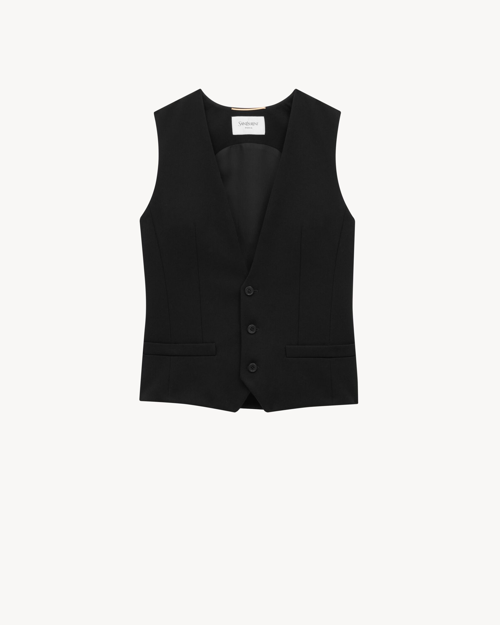 Vest in grain de poudre | Saint Laurent | YSL.com