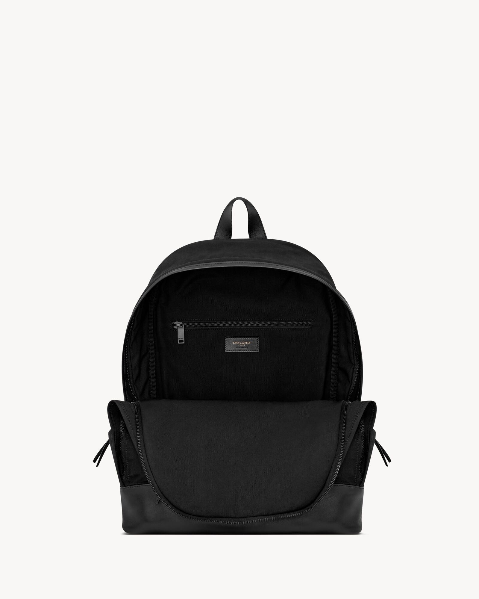 CITY backpack in nylon canvas and leather | Saint Laurent | YSL US