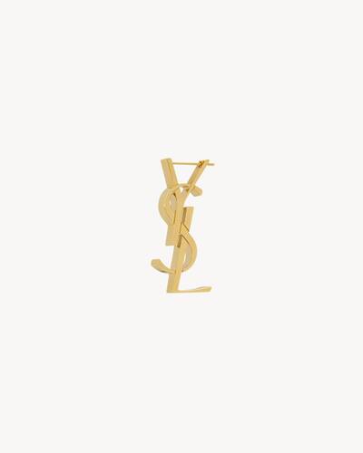 Cassandre single earring in metal | Saint Laurent | YSL US