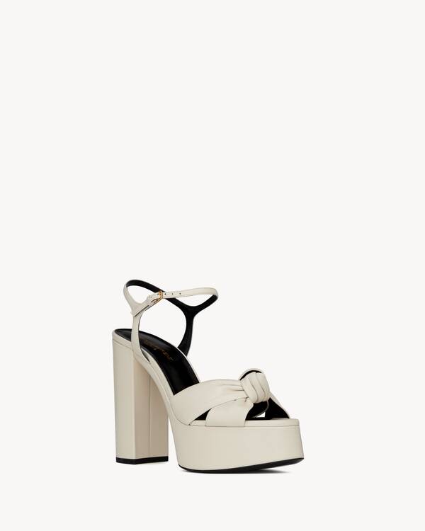 BIANCA PLATFORM sandals in smooth leather | Saint Laurent | YSL US