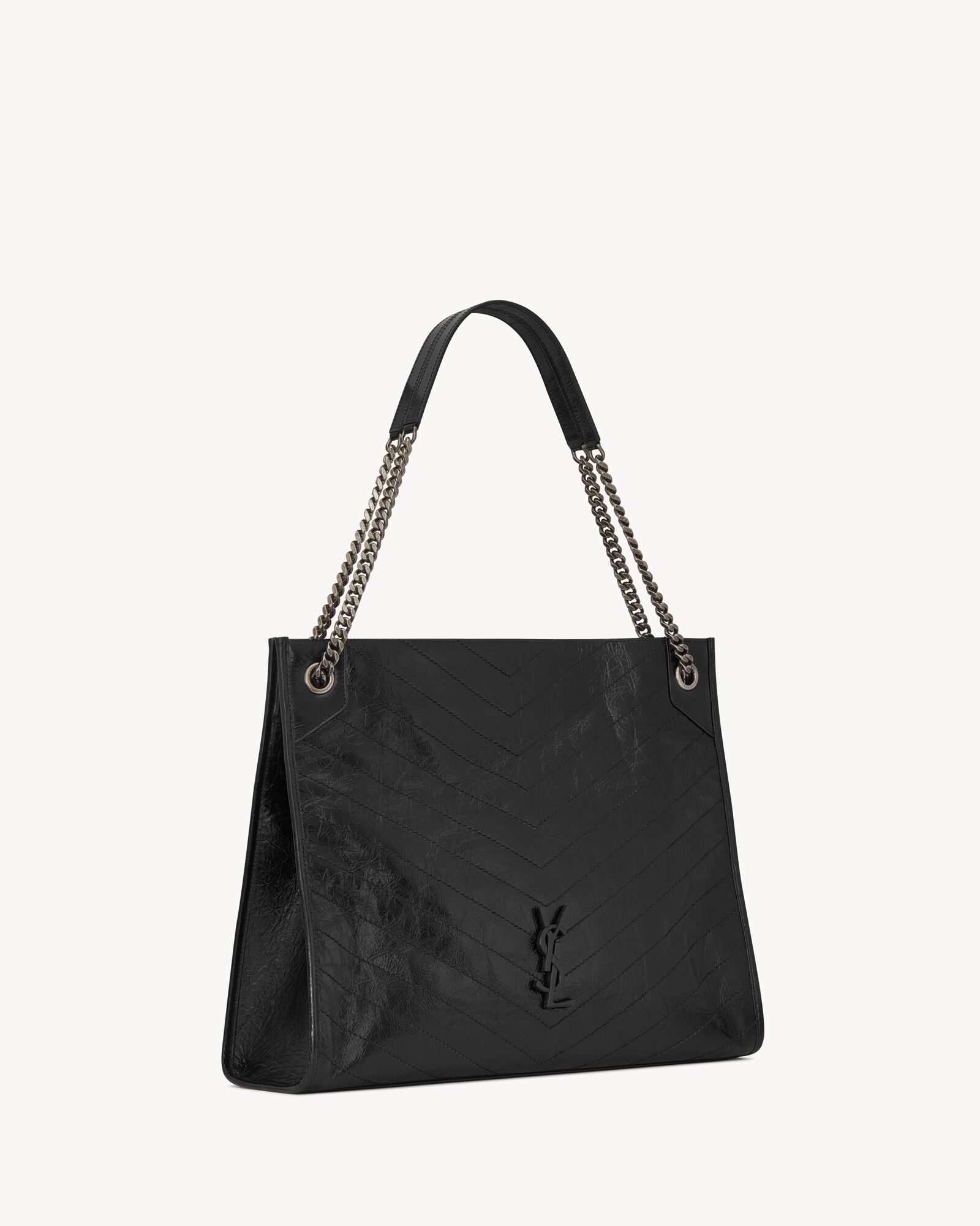 Niki Ysl Monogram Leather Shopping Tote Bag | Paul Smith