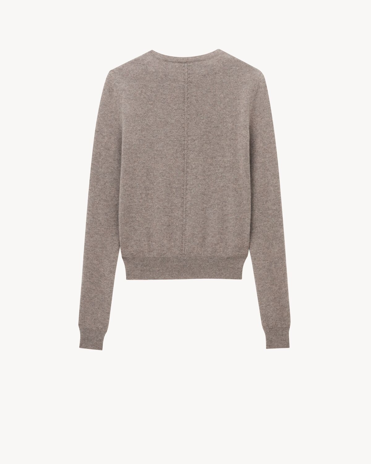openwork sweater in cashmere in Brown | Saint Laurent | YSL EN-US