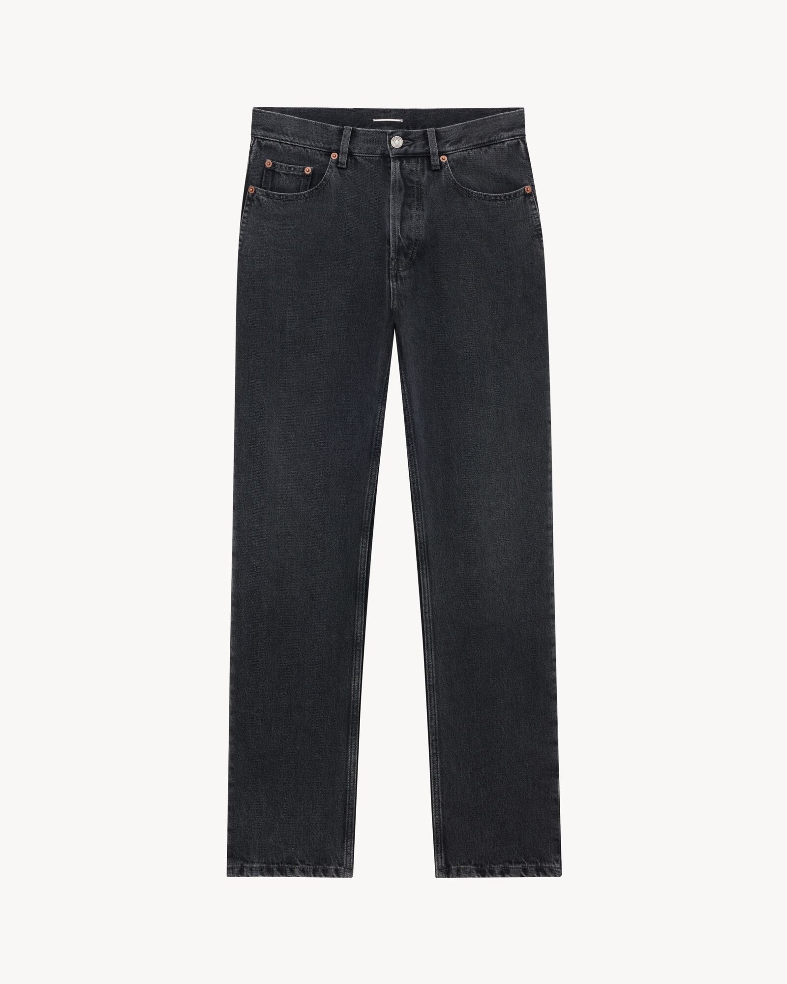 MICK long jeans in westwood black denim in Black | Saint Laurent | YSL ...