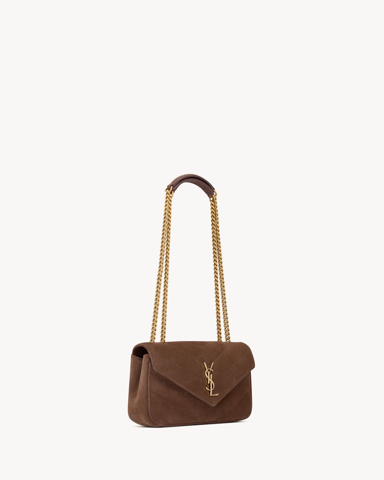 LOULOU small in MATELASSÉ suede | Saint Laurent | YSL EN