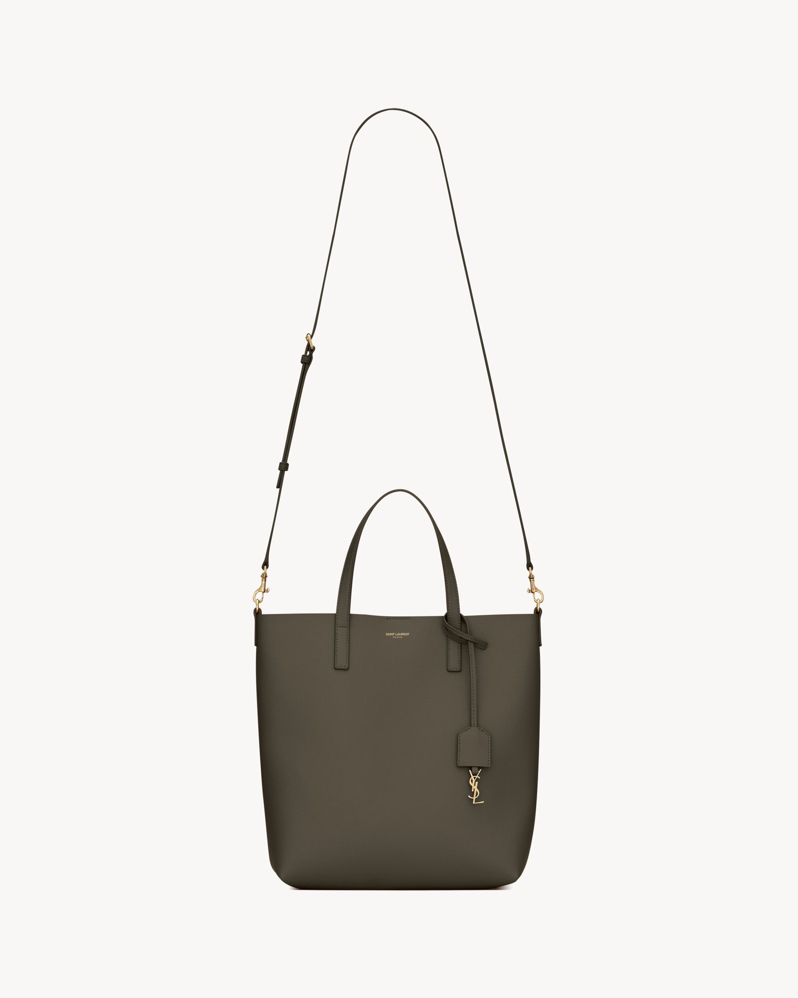 SHOPPING SAINT LAURENT TOY IN LEATHER in Green | Saint Laurent | YSL EN-US