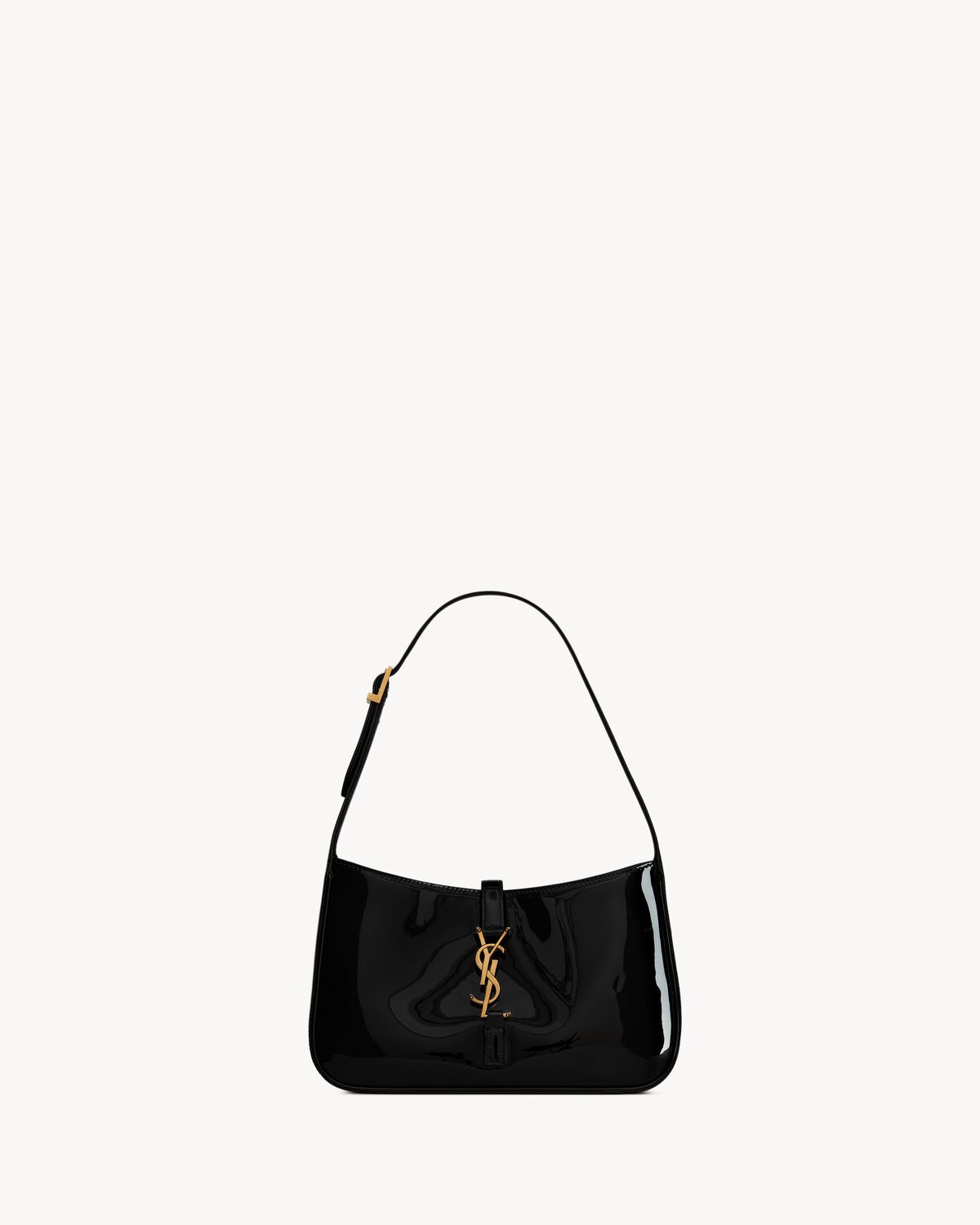 le 5 à 7 en cuir verni en Noir | Saint Laurent | YSL FR-FR