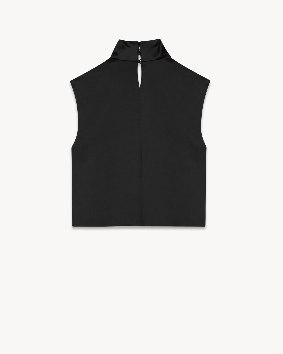 Cowl Neck Crop Top In Satin Saint Laurent YSL cowl-neck-crop-top-in-satin-saint-laurent-ysl