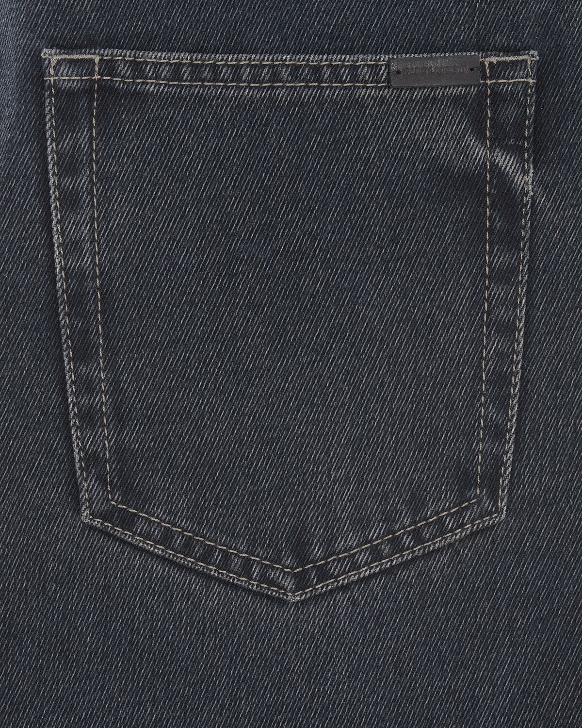 Slim-Fit Jeans in Dark Blue Black denim | Saint Laurent | YSL.com