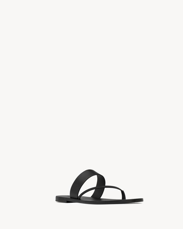 MILO slides in smooth leather | Saint Laurent | YSL.com