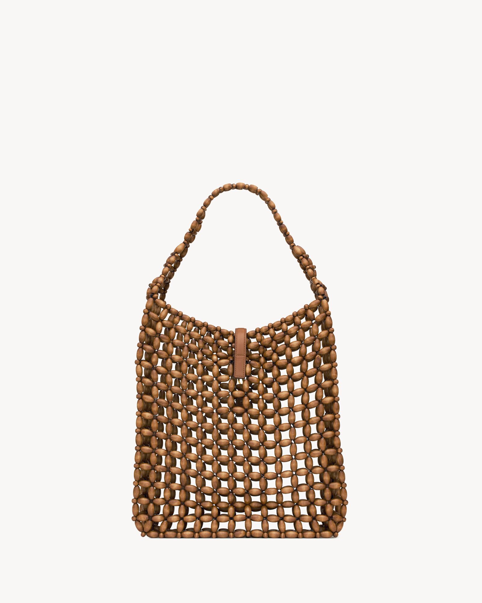 LE 5 À 7 large in wood beads | Saint Laurent | YSL.com