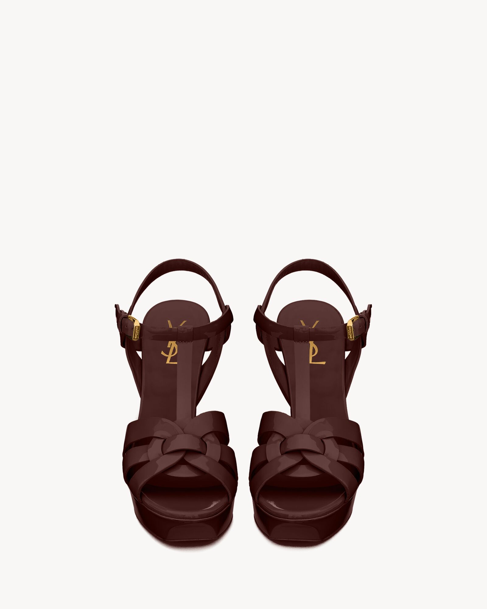 TRIBUTE platform sandals in patent leather | Saint Laurent | YSL US