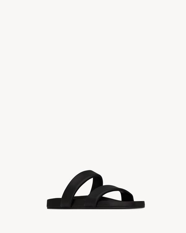 NICHOLS slides in smooth leather | Saint Laurent | YSL US